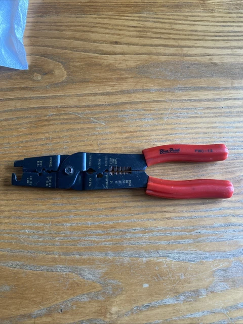 BLUE POINT WIRE Stripper Pliers PWC-12 Electrical Crimp Cutter, £16.31 ...
