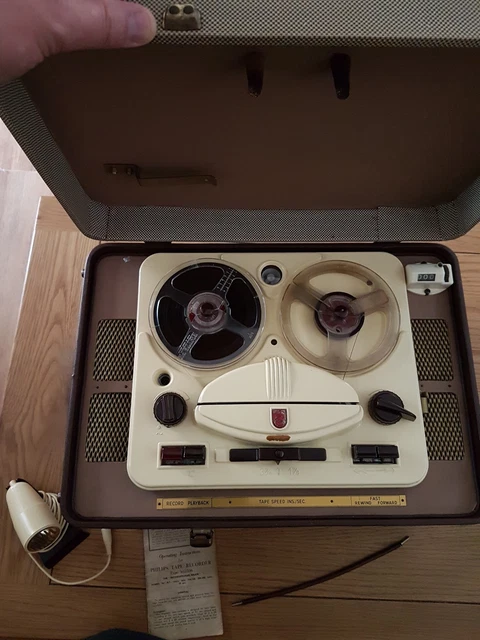 PHILIPS REEL TO reel tape recorder 1950's £30.00 - PicClick UK
