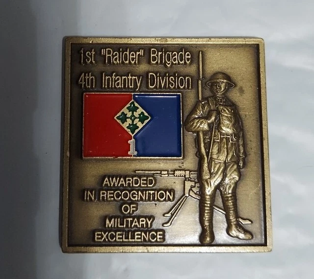 US ARMY 1ST "Raider" Brigade 4th infantry Division WWI WWII Vietnam ...