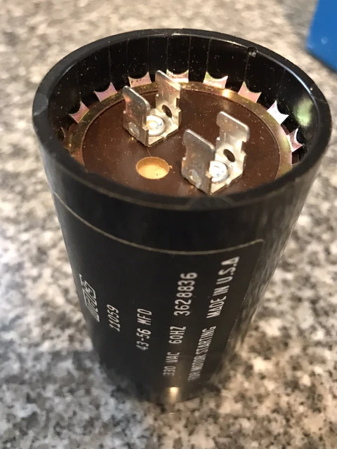 ONE NOS MARS 11059 Motor Start Capacitor 43-56 MFD 330 VAC $9.95 - PicClick