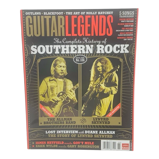 GUITAR LEGENDS MAGAZINE Complete History of Southern Rock FREE SHIPPING ...