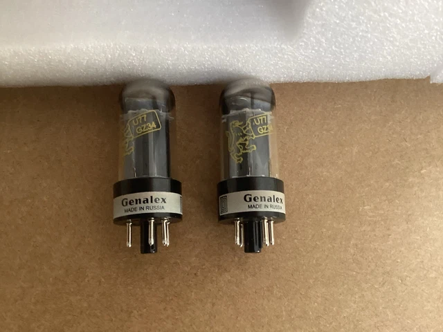 PAIR OF GENALEX Gold Lion U77 / GZ34 / 5AR4 rectifier tube, £52.70 ...