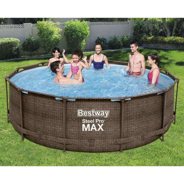 BESTWAY SET PISCINA Steel Pro MAX Deluxe Series Rotonda 366x100 cm EUR ... BESTWAY SET PISCINA Steel Pro MAX Deluxe Series Rotonda 366x100 cm EUR ...