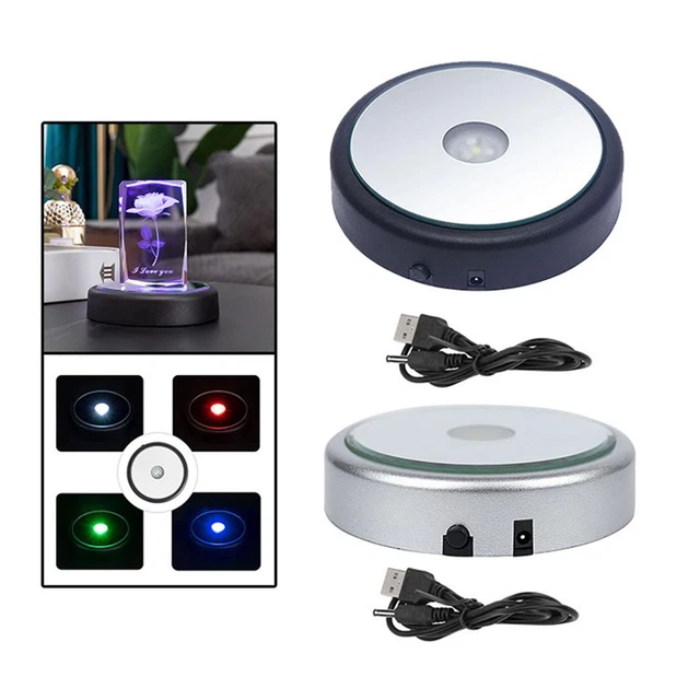 LED DISPLAY BASE Display Rack with USB Cable Ornament LED Colorful ...