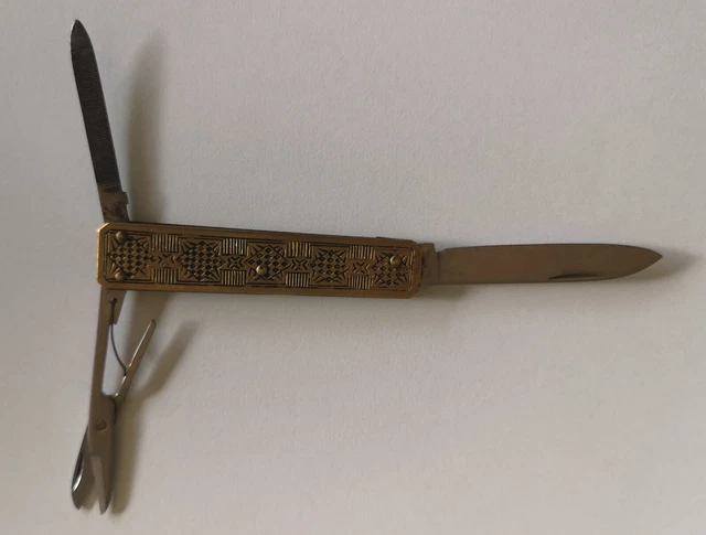 ALTES DDR TASCHENMESSER FORON Messing EUR 20,00 - PicClick DE