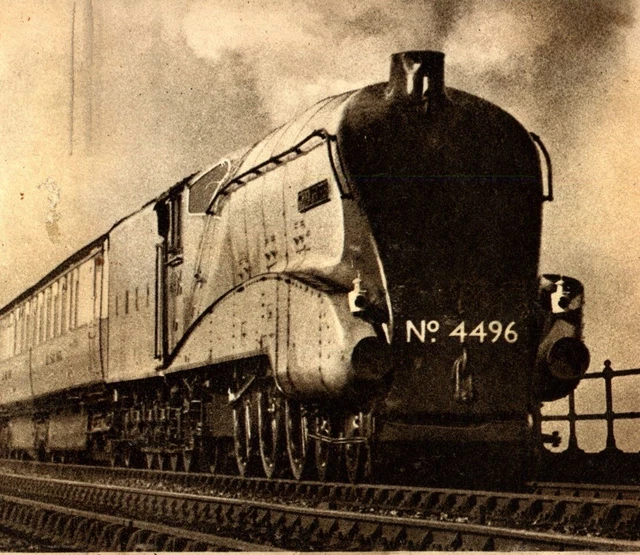 WEST RIDING LIMITED LNER No 4496 train Locomotive steam engine vintage ...