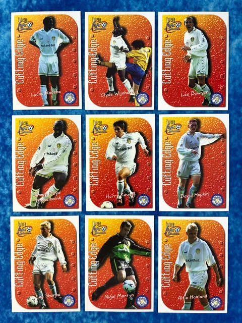 1999 FUTERA LEEDS United Fans' Selection Cutting Edge cards Complete ...