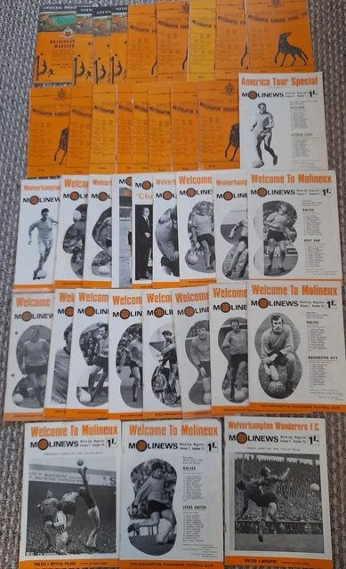 38 WOLVES 1960S home football programmes £15.20 - PicClick UK