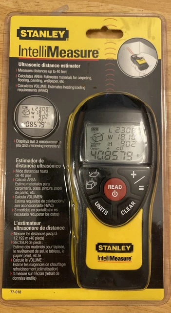 STANLEY ULTRASONIC DISTANCE Estimator 40' Measuring Distances 77-018 ...