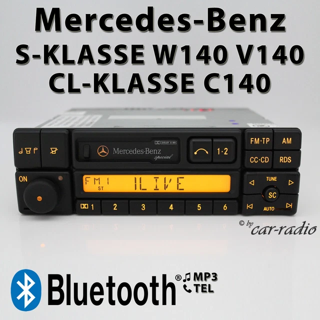 GENUINE MERCEDES W140 Radio Special BE2210 Bluetooth Radio MP3 CL S ...