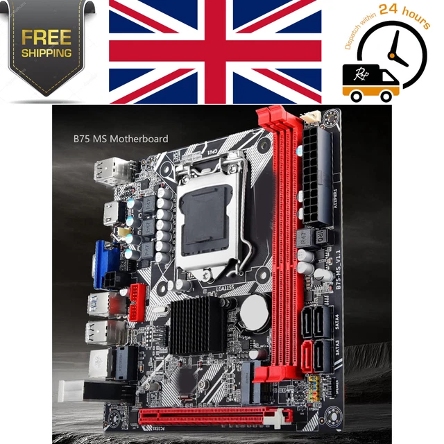 B75 MS MINI ITX Motherboard DDR3 LGA 1155 PC Mainboard NVME M.2 with I/O Shield £34.99 - PicClick UK