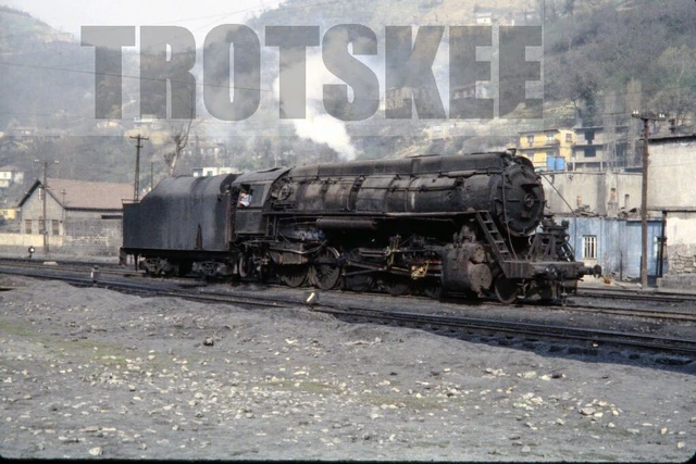 35MM SLIDE TCDD Turkey Railways Steam Loco Skyliner 563 Catalagzi Yard ...