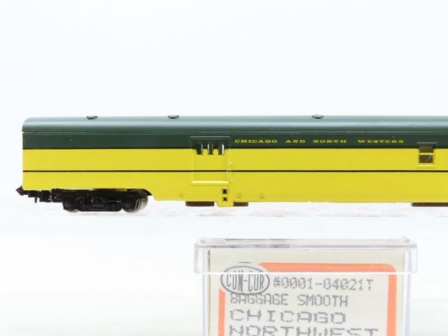 N SCALE CON-COR 0001-04021T CNW Chicago North Western Combine Passenger ...