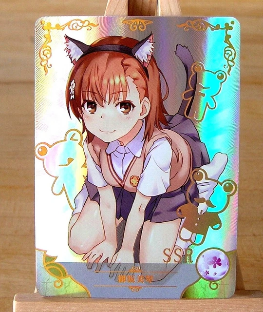 MISAKA MIKOTO CARTE Anime Waifu Holo Foil Card Goddess Story SSR NS ...