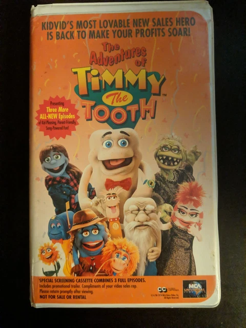 RARE 1996 TIMMY the Tooth Special Screening 3 épisodes VHS Promo ...