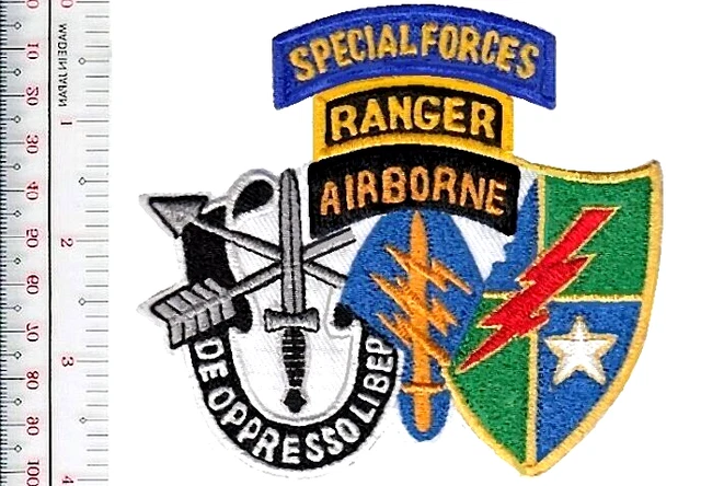 US ARMY GREEN Beret Special Forces Airborne Ranger Patch £9.35 ...