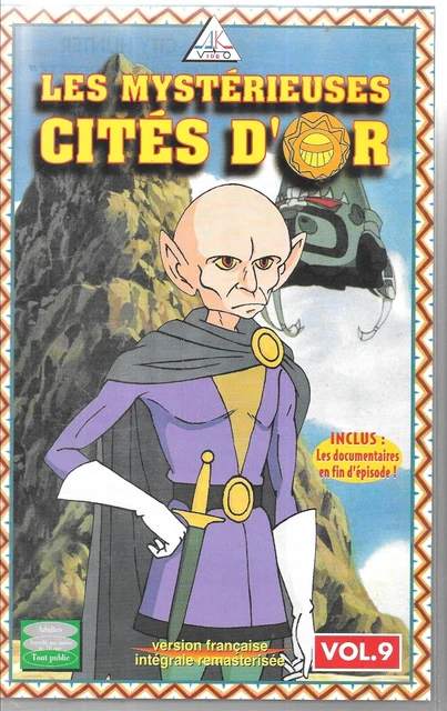 LES MYSTÉRIEUSES CITÉ D'Or - Vol. 9 [VHS] - 4 Épisodes + Documentaire ...