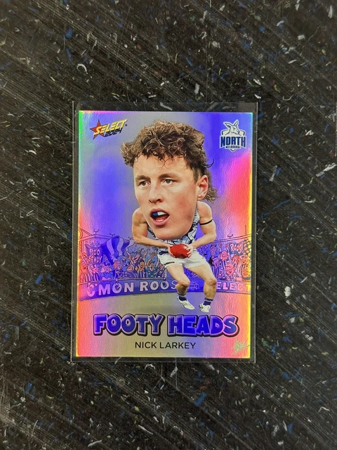 AFL 2024 SELECT North Melbourne - Nick Larkey Footy Heads Card No. FH57 ...