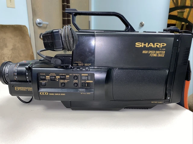 CLASSIC SHARP VL-L80 High Speed Shutter Flying Erase Camcorder.(Parts ...