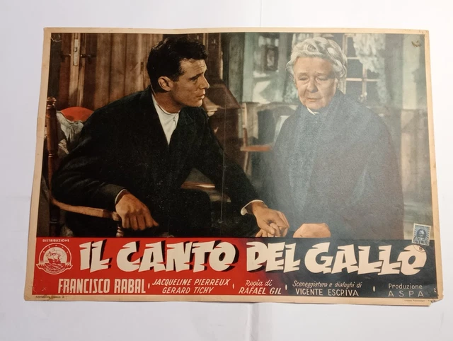 FOTOBUSTA CINEMA IL CANTO DEL GALLO Rafael Gil 4 EUR 8,00 - PicClick IT