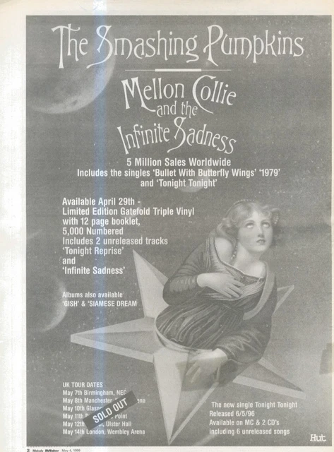 BABK3 ADVERT 15X11 The Smashing Pumpkins-Melon Collie N Infinite ...