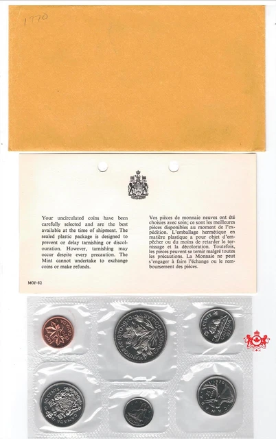 1970 CANADA PROOF Like Set - Double Legend Dollar - $36.00 - PicClick CA