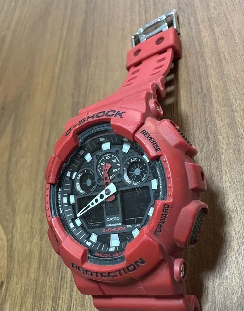CASIO G-SHOCK 5081 GA100-B Resistente all'acqua 20 bar acciaio inox ...