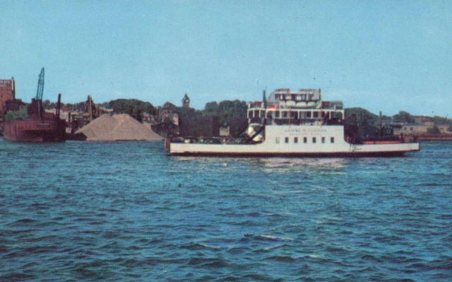SAULT STE. MARIE, MI, James W. Curran Ferry Boat, Chrome Vintage ...