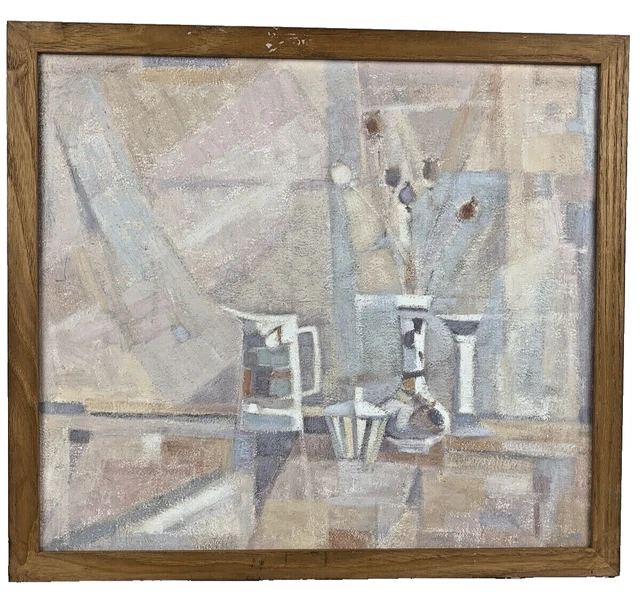 STILL LIFE WITH Squares - Original Oil Painting By Diana Marsden Framed ...