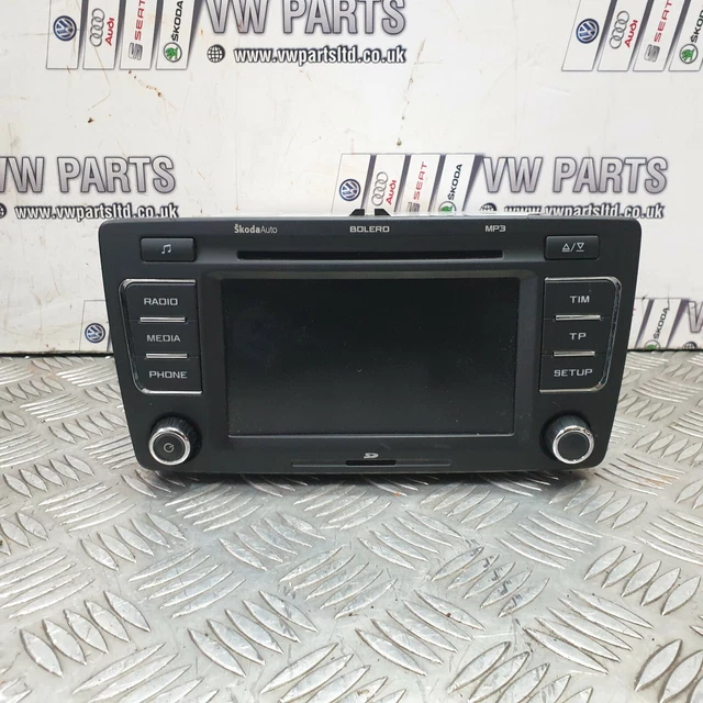 SKODA OCTAVIA TOUCH Screen Stereo Cd Player Headunit 2011 1Z0035156G No ...