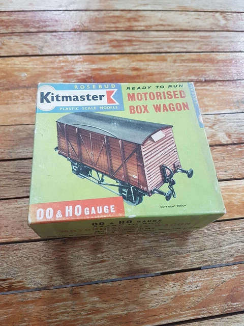 VINTAGE KITMASTER ROSEBUD Motor Bogie Unit KM2 BOX WAGON ORIGINAL BOXED ...