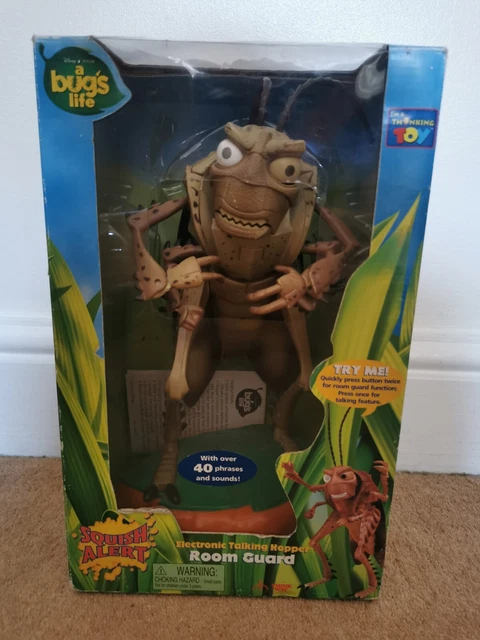 VINTAGE A BUG'S Life Hopper Disney Pixar Room Guard 15'' Talking Figure ...