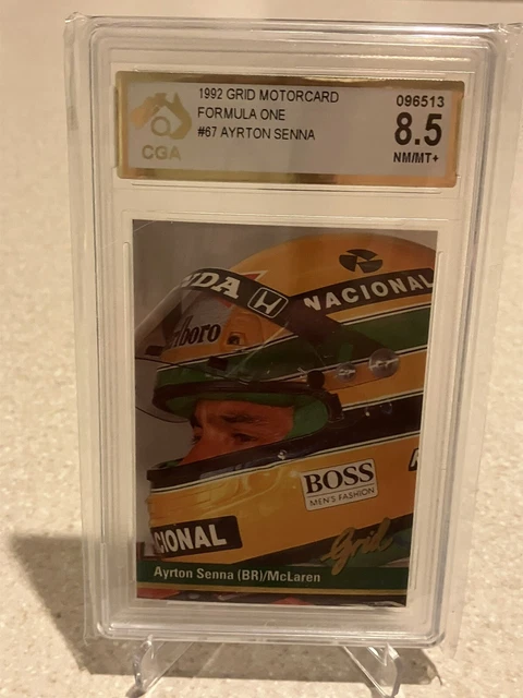 AYRTON SENNA F1 Grid Formula One 1992 Card 67 CGA 8 5 MINT 28 04