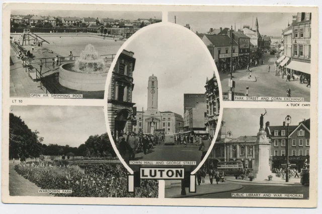 VIEWS OF LUTON Bedfordshire Vintage Real Photo Postcard K11 £3.95 ...