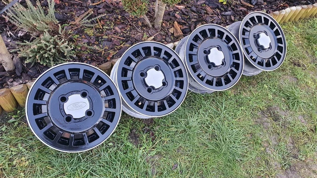 12& CLASSIC OEM for fiesta MK1 GHIA alloy wheels 4x108 4.5j wide EUR ...