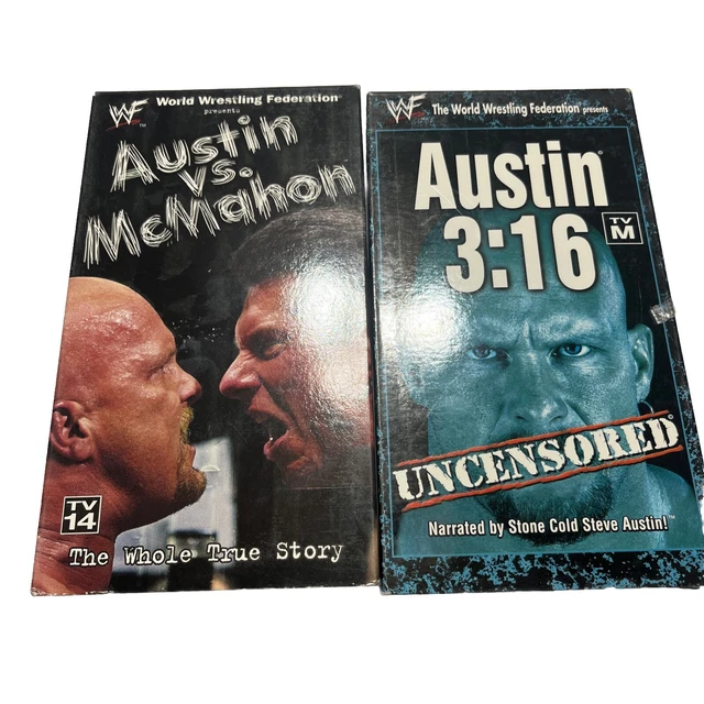 STONE COLD STEVE Austin VHS Lot Austin 3:16 Uncensored & Austin VS McMahon WWF £9.34 - PicClick UK