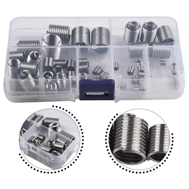 60X METRIC THREAD Repair Insert Kit M3-Helicoil Car Pro Coil Drill Tool ...