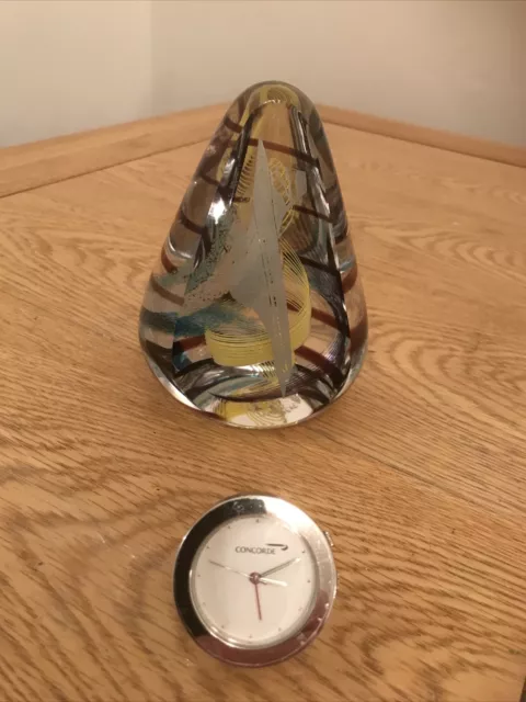 BRITISH AIRWAYS CONCORDE Travel Alarm Clock And Super Sonic 1976 ...