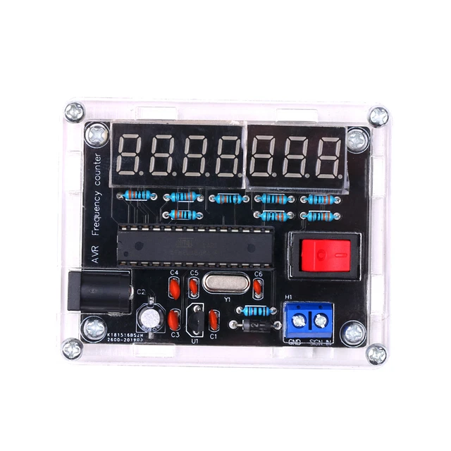 10MHZ FREQUENCY METER DIY Kit Frequency Counter AVR Frequency with M1S6 ...