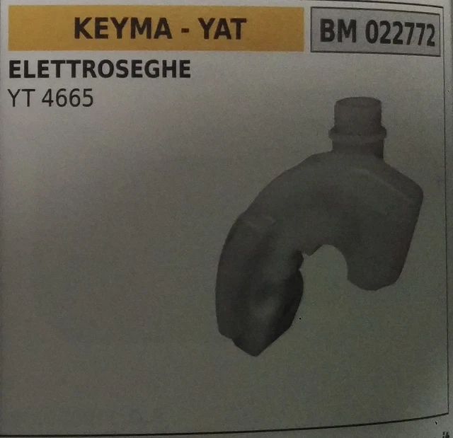 RÉSERVOIR HUILE CHAÎNE Motosega Élettrique Tronçonneuse Keyma Yat Ming ...