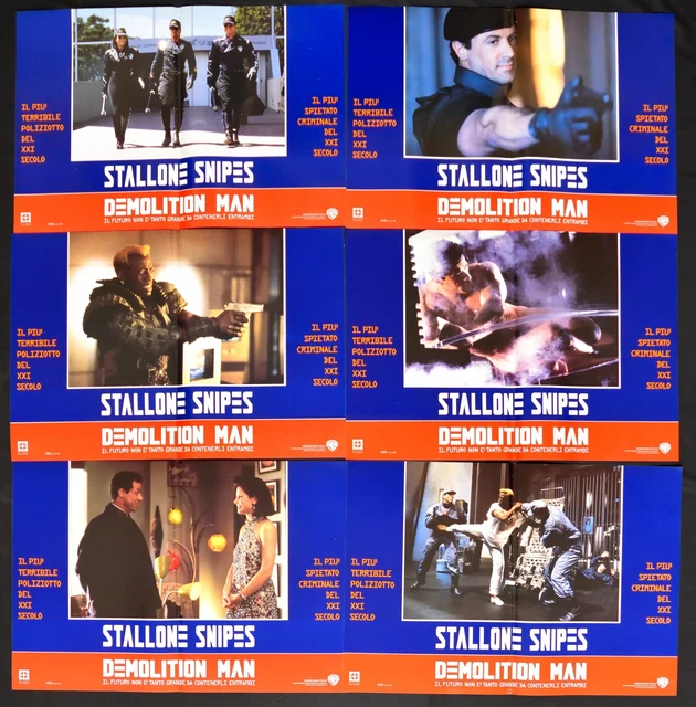 FOTOBUSTA DEMOLITION MAN Sylvester Stallone Wesley Snipes F72 £52.94 ...