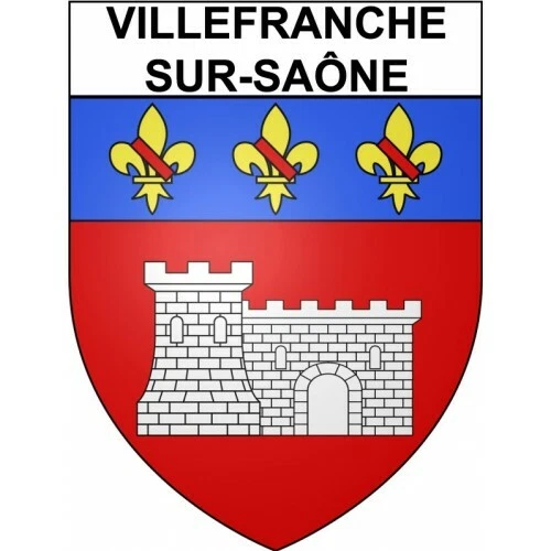 VILLEFRANCHE-SUR-SAÔNE 69 VILLE Stickers blason autocollant adhésif EUR 6,99 - PicClick FR