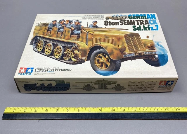 TAMIYA 1/35TH SCALE WW2 German 8ton SEMI TRACK Sd.kfz.7 Half Track ...