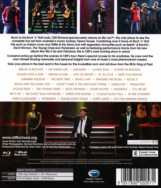 CLIFF RICHARD - Still reelin' and a-rockin' - Live in Sydney (Blu-ray ...