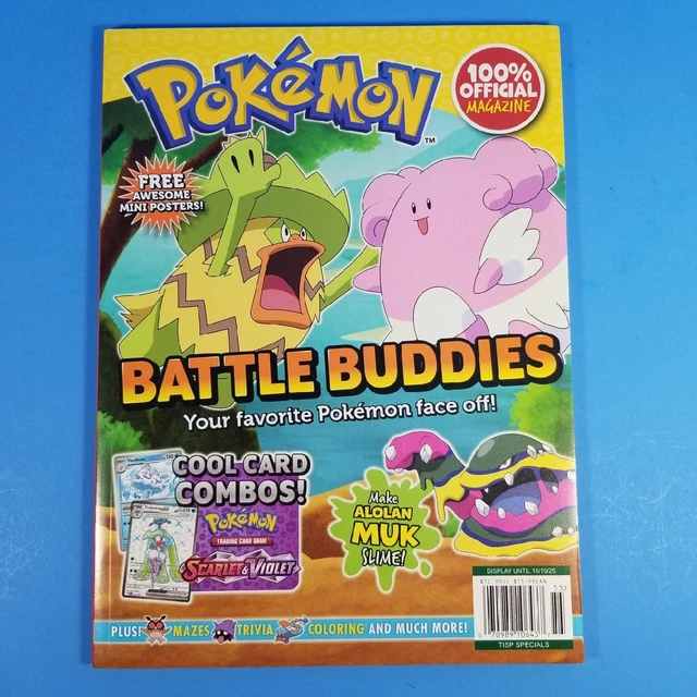 NEW POKEMON 100% Official Magazine October Oct 2025 Battle Buddies ...