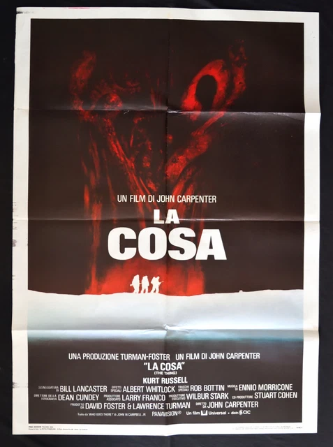 MANIFESTO LA COSA john carpenter kurt russell 1 edizione italiana 1982 ...