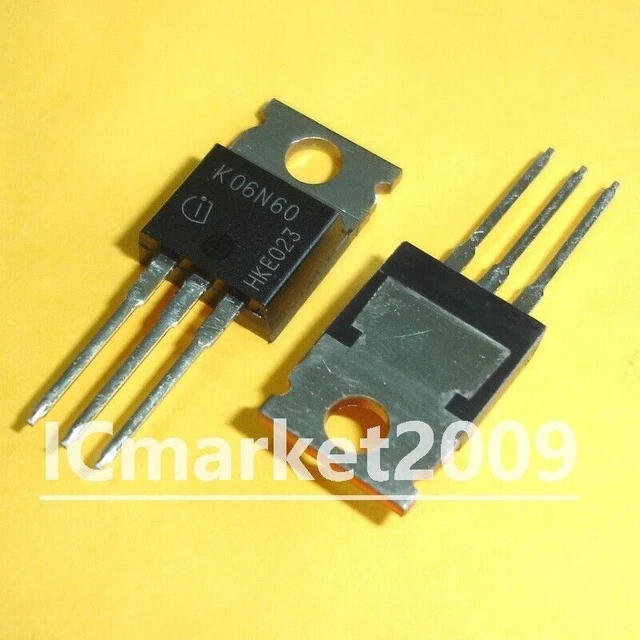10 PCS SKP06N60 TO-220 K06N60 06N60 Fast IGBT Power MOSFET Transistor # ...