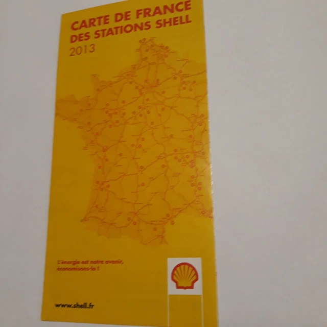 CARTE DE FRANCE des stations SHELL - France - 2013 EUR 4,99 - PicClick FR