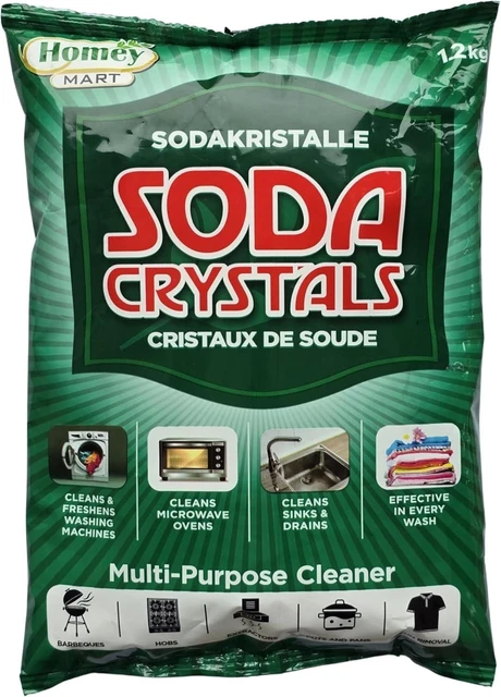 SODA CRYSTALS 1.2KG Multi Purpose Cleaner & Degreaser Removes Stains ...