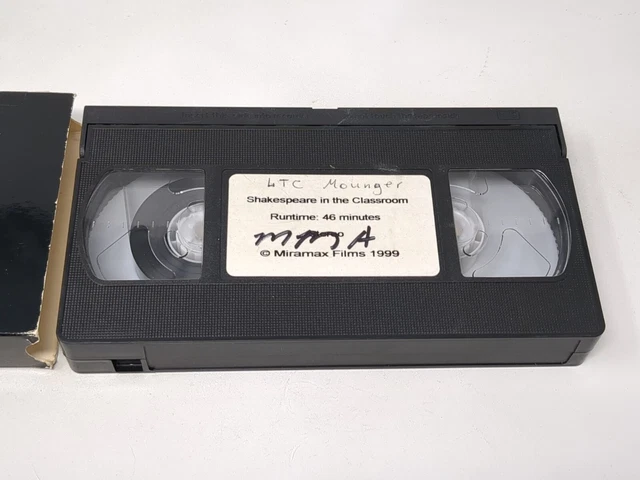 SHAKESPEARE IN THE Classroom VHS Miramax 1999 In Love Educational ...